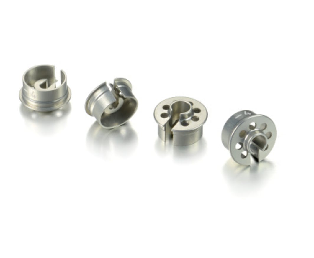 Team Xray #XR368023 - XRAY ALU SHOCK SPRING RETAINING COLLAR -4MM (4)