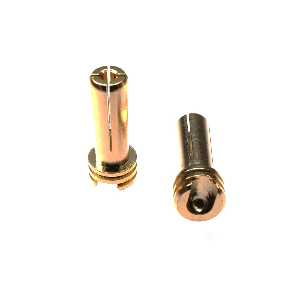 #RP-0800 - RUDDOG 5mm Gold Low Cooling Head Bullet Plugs (2pcs)