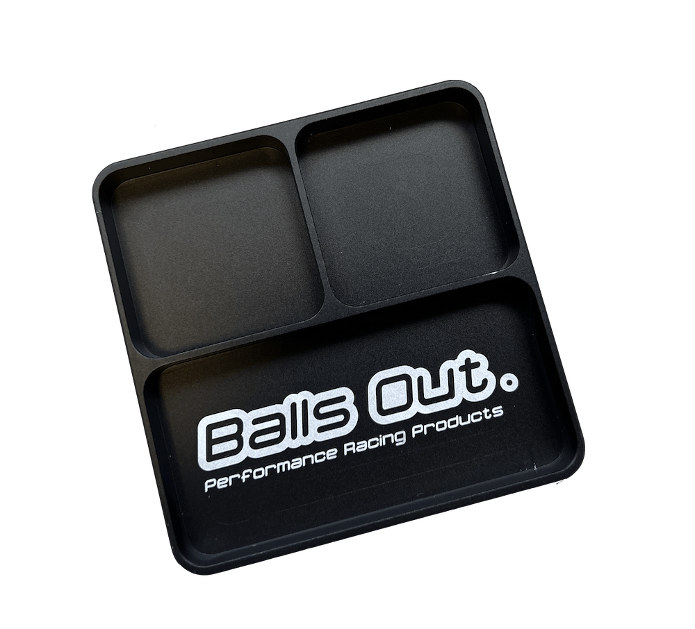 #BOPT - Balls Out Aluminium Parts Tray - Black