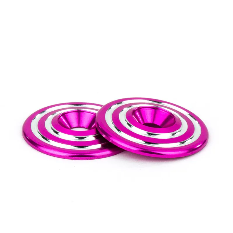 BULK #AV10084-PNK - Avid Ringer machined alloy wing buttons - pink - pr