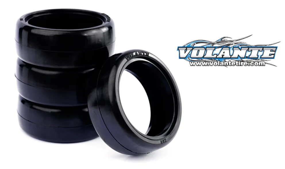 #V9X-36R - VOLANTE 1/10 TC V9X 36R Rubber Tyre Only 4pcs